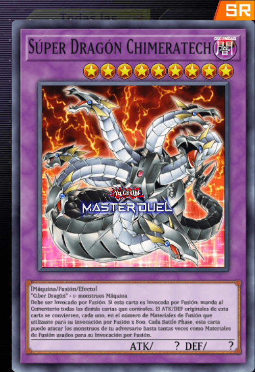 Súper Dragón Chimeratech - Carta | bonyou's Yu-Gi-Oh! Master Duel